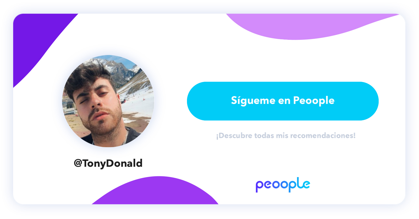 Tony Donald (@TonyDonald) • Recomendaciones • Peoople